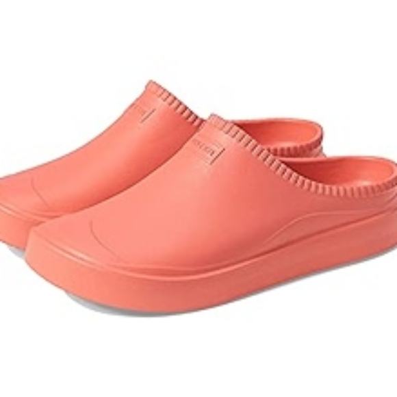 Hunter | Shoes | New Hunter Inout Bloom Foam Clogs In Persimmon Pink ...